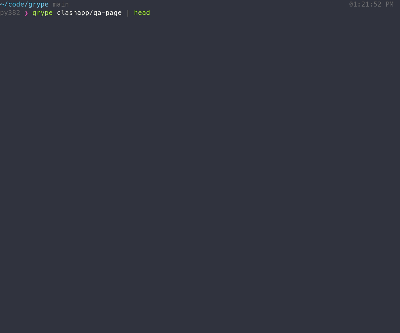 Grype : Vulnerability Scanner for container images and file systems ... Grype : Vulnerability Scanner for container images and file systems ...